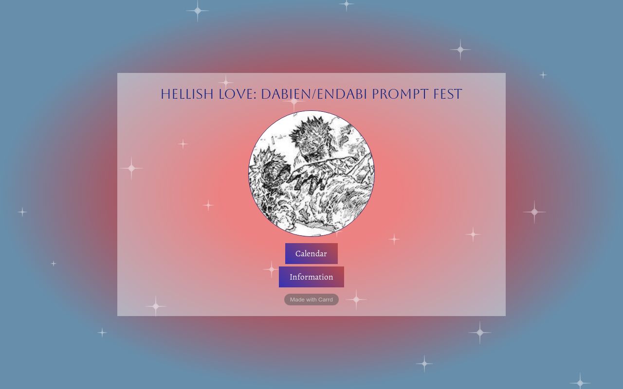 Hellish Love: Dabien/Endabi Prompt Fest